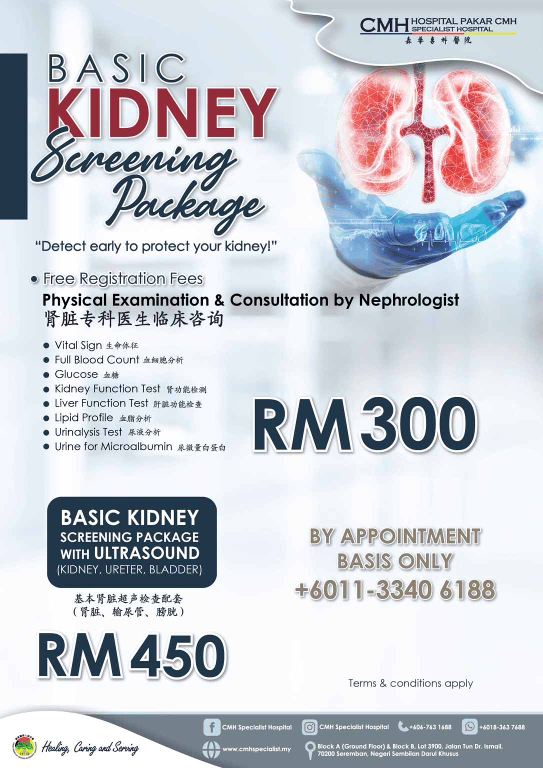 Basic Kidney Screening Package - CMH Specialist Hospital